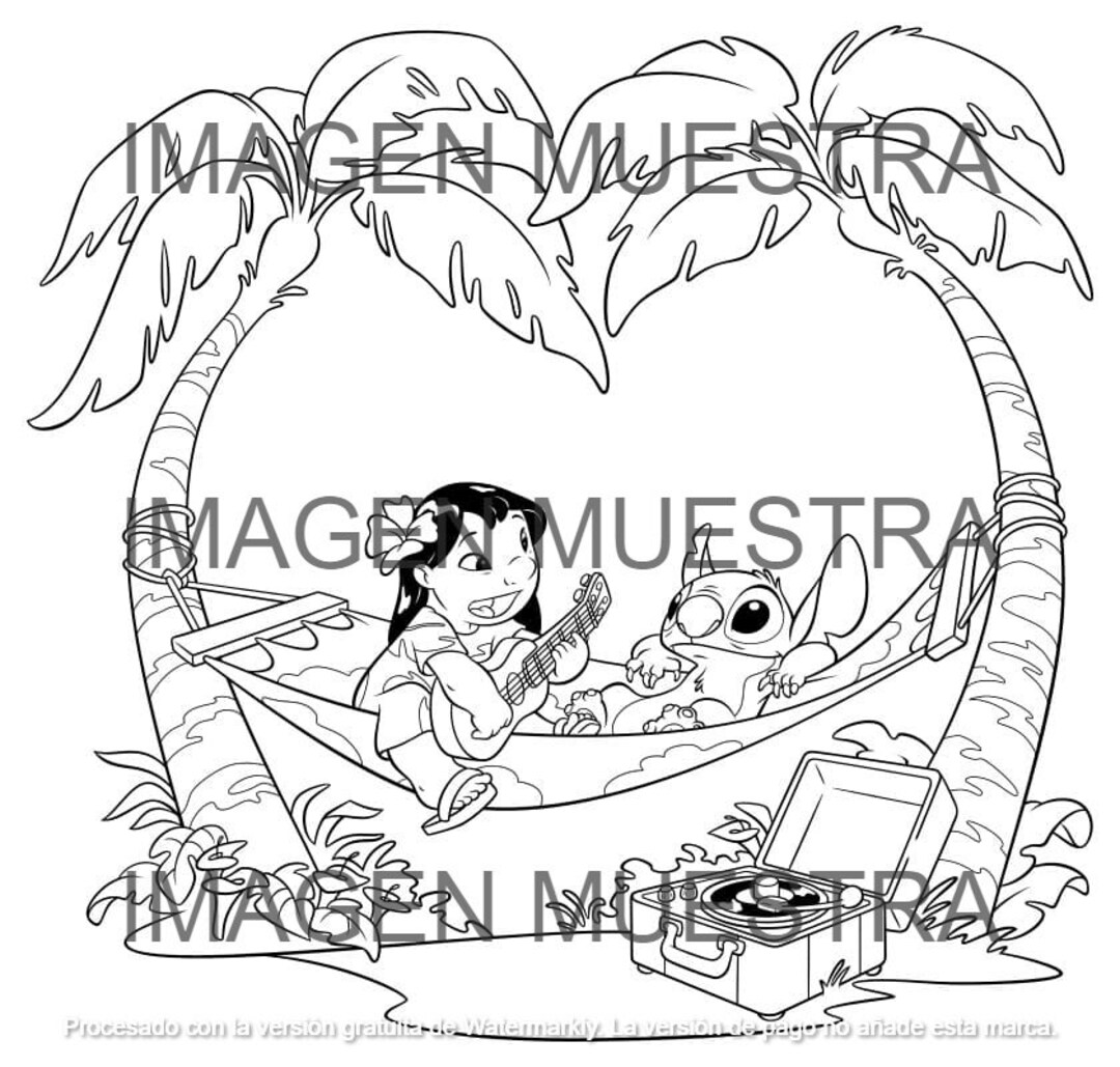 PRINTABLE TEMPLATES for Coloring Print for Children, Lilo and Stitch ...