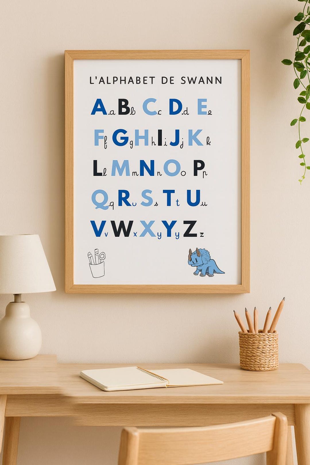 Personalized Alphabet Poster | Educational Poster for Children | Girl ...