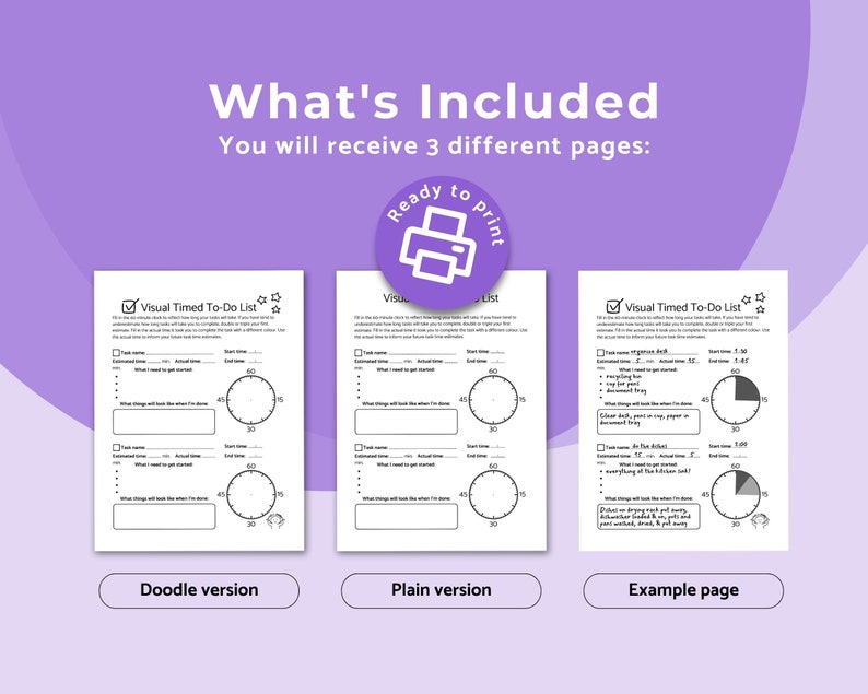 ADHD Task Priority Matrix: Printable Worksheet for Executive Function ...