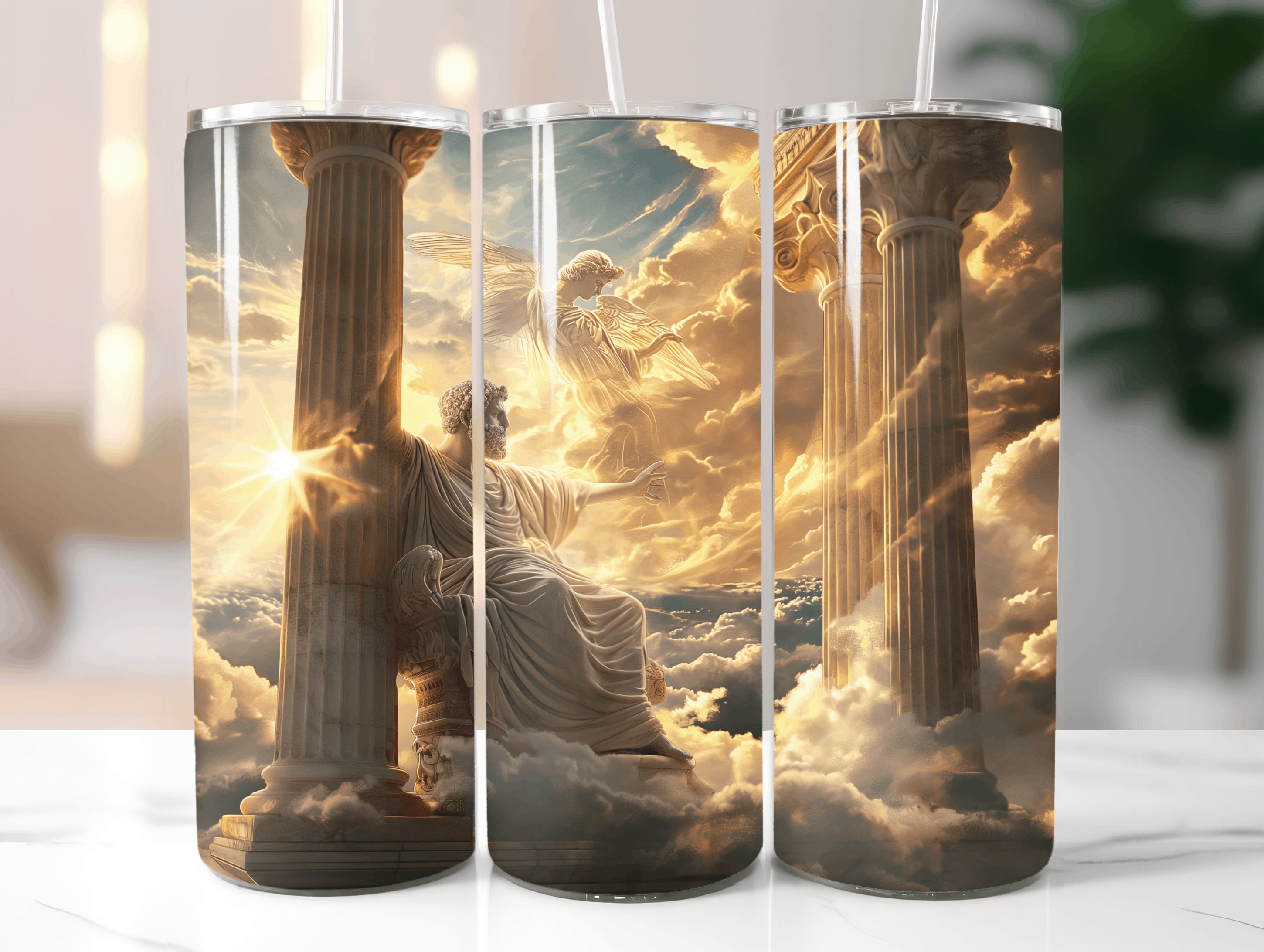 Greek Mythology Tumbler Wrap 20 Oz Skinny Tumbler Template PNG ...