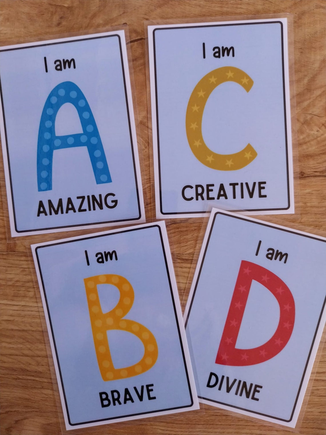 Affirmation Alphabet Flashcards - Affirmation Cards for Learning ABC ...
