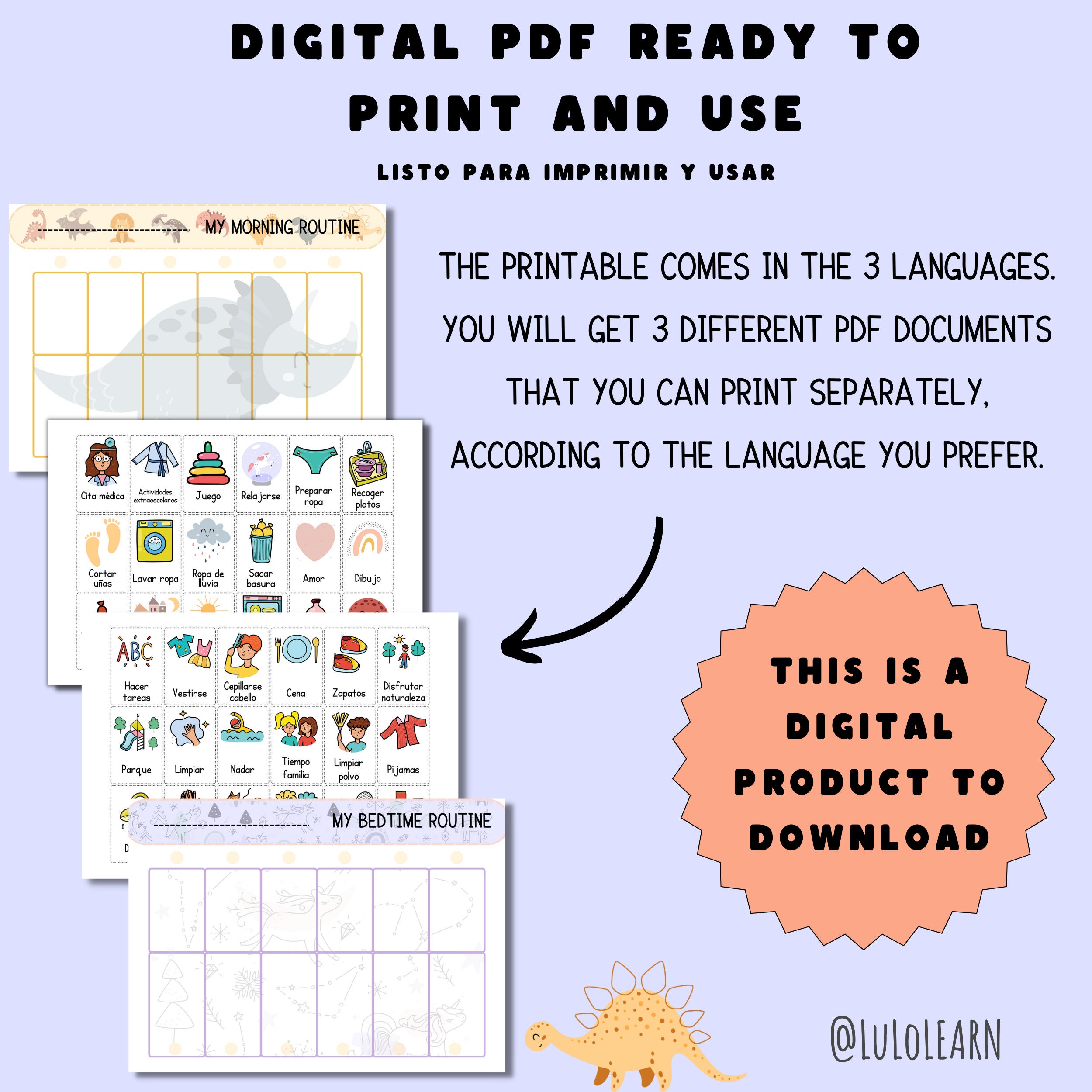 Flip Daily Routine Charts, Flip Chartkids Daily Checklist, Interactive ...