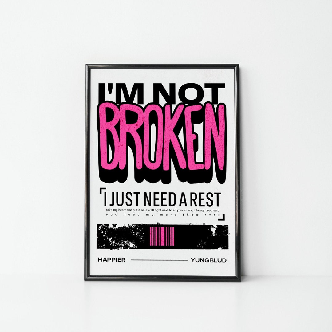 Happier Yungblud Poster Indie Music Print Alt Rock Printable UK Punk ...