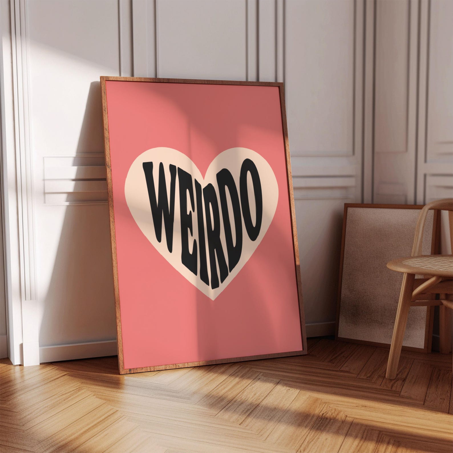 Weirdo Print Radiohead Creep Cute Goth Poster Quirky Heart Wall Art ...