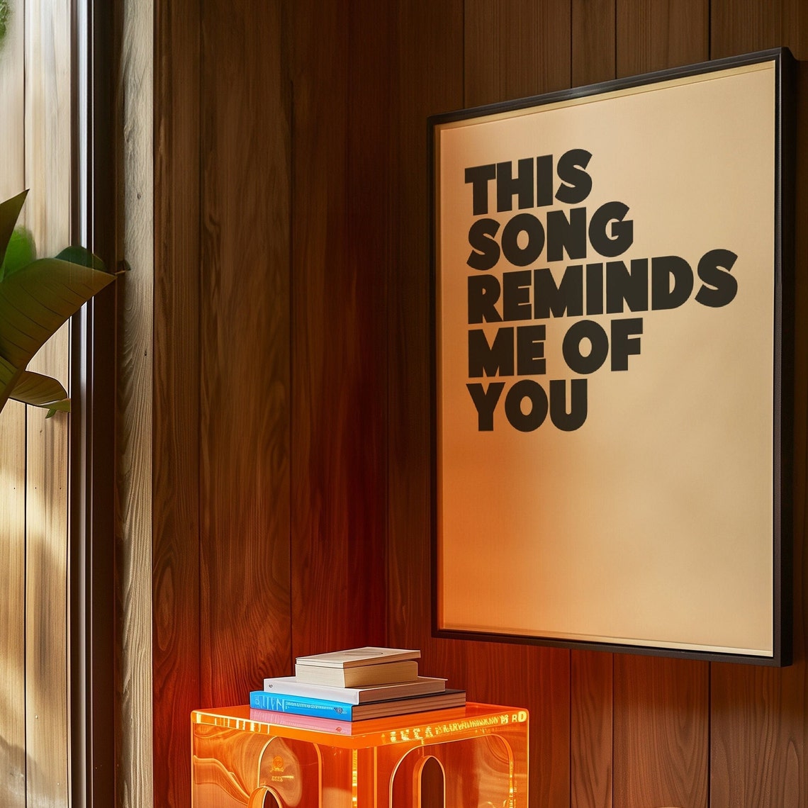 This Song Reminds Me of You Digital Print Music Shelf Wall Art Vinyl ...