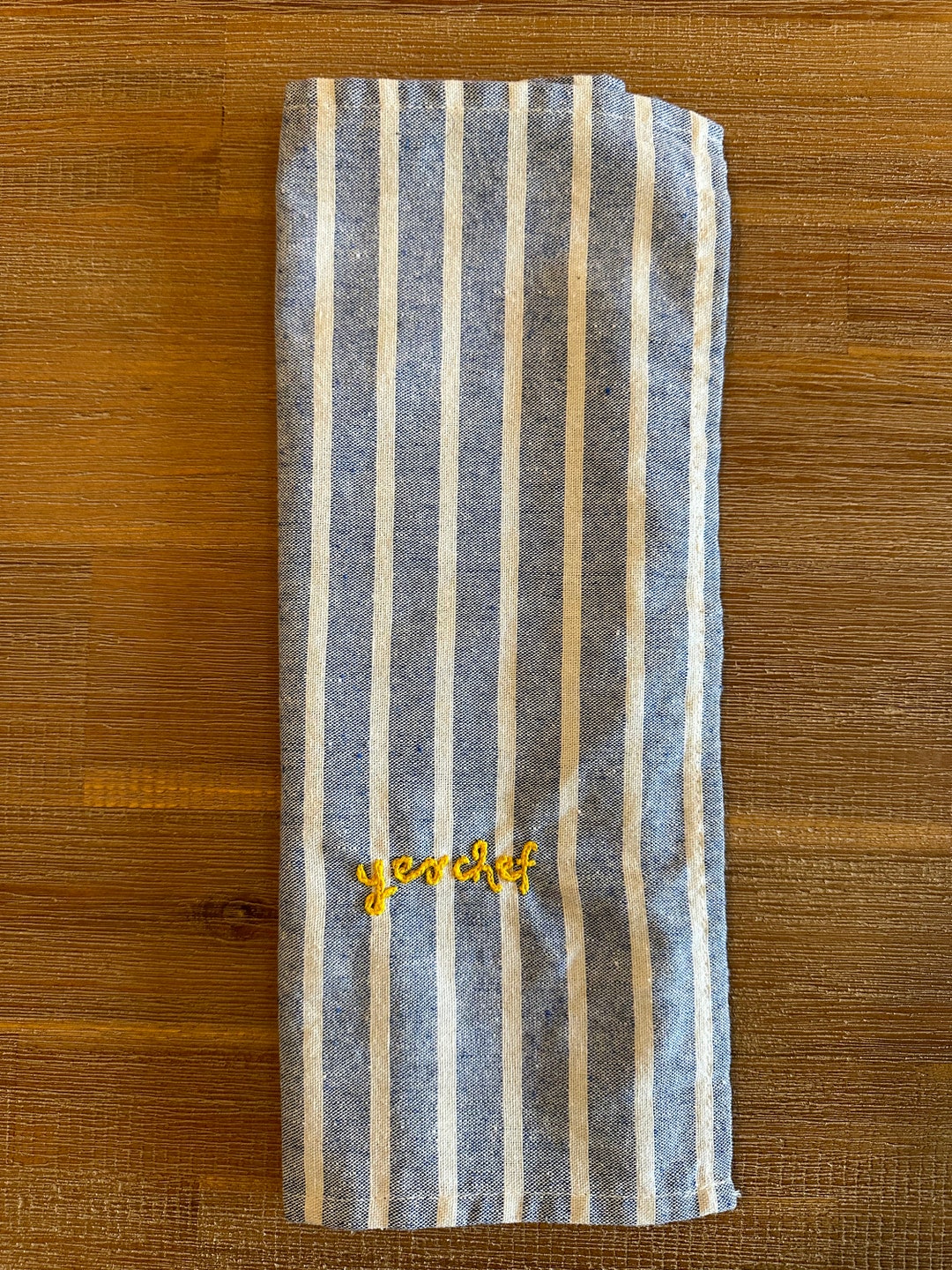 Hand Embroidered Cheeky Dinner Napkins, Set of 4 yes Chef - Etsy