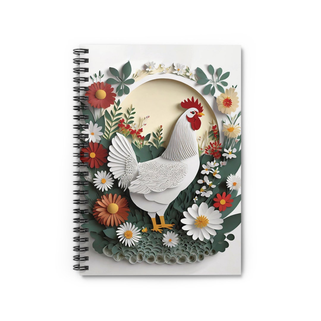 Chicken Lover, Hen, Rooster, Inspirational, Journal, Farm House, Spiral ...