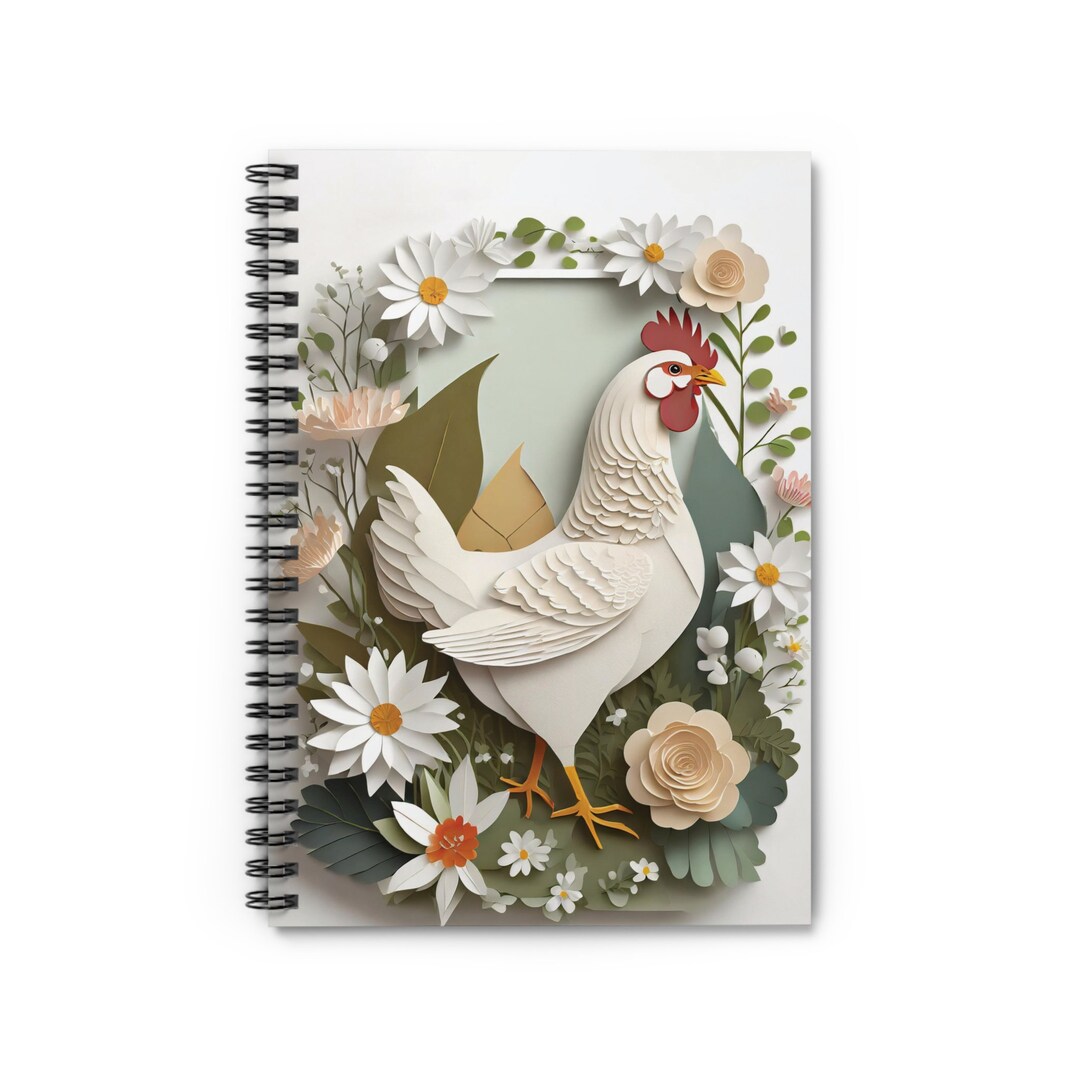Chicken Lover, Hen, Rooster, Inspirational, Journal, Farm House, Spiral ...