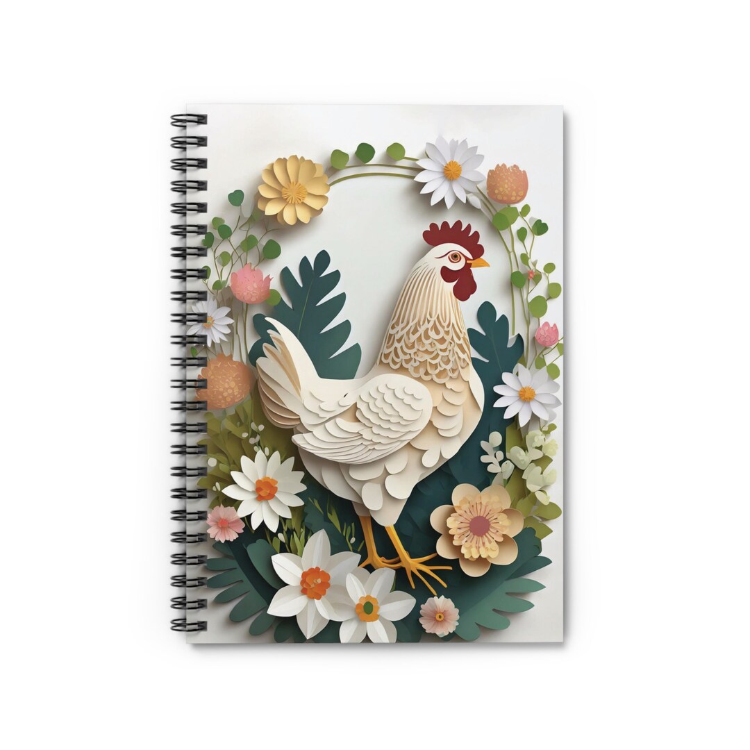 Chicken Lover, Hen, Rooster, Inspirational, Journal, Farm House, Spiral ...