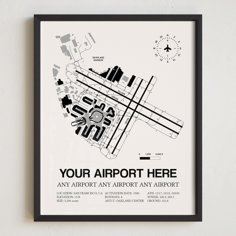 Aviation Airport Wall Art - Etsy