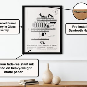 ATL Airport Map, Hartsfield-jackson Atlanta International Airport ...
