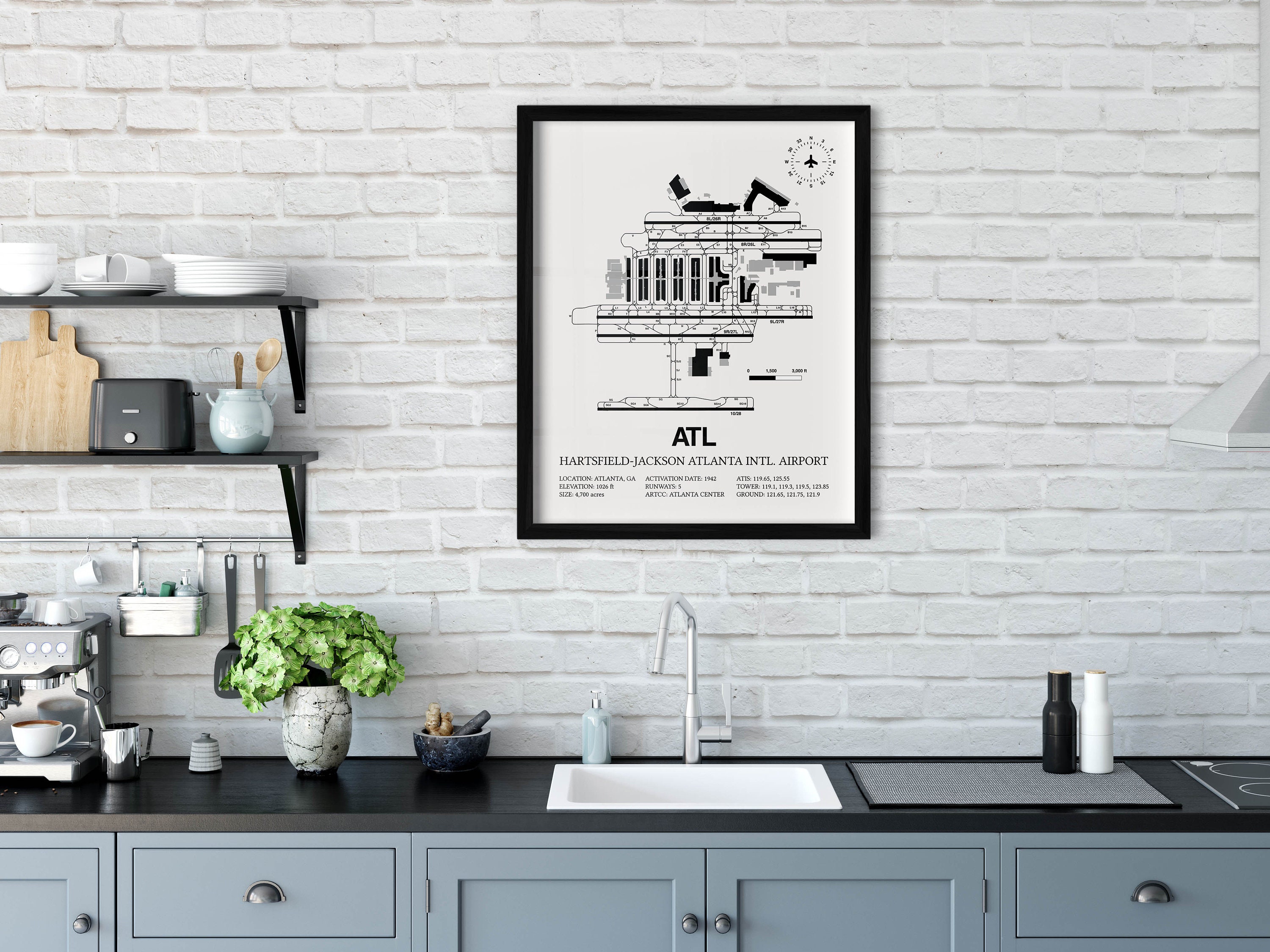ATL Airport Map, Hartsfield-jackson Atlanta International Airport ...