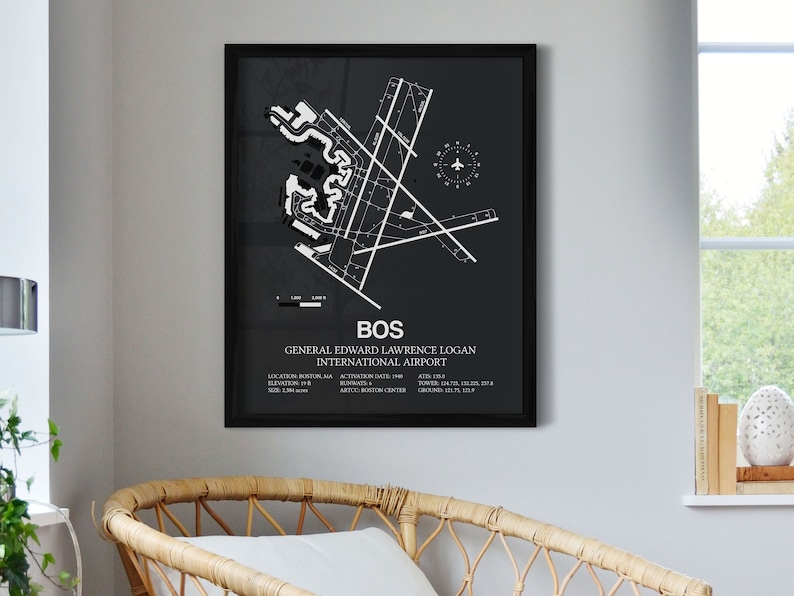 BOS Airport Map, General Edward Lawrence Logan International Airport ...