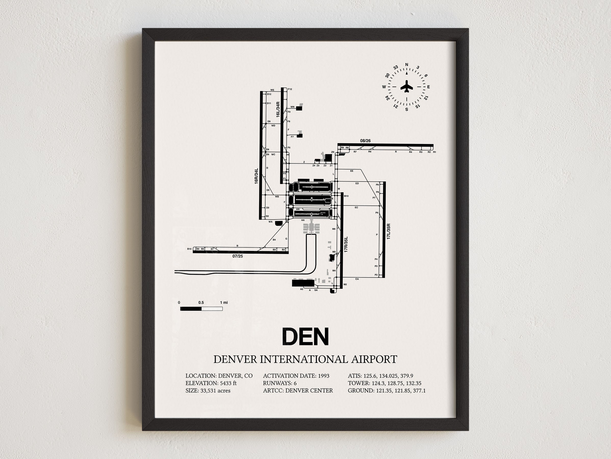 Denver Airport Runway Map THE NEW DENVER AIRPORT