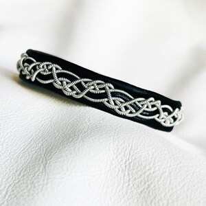 Handmade Sami Bracelet "freja", Reindeer Leather Traditional Cuff ...