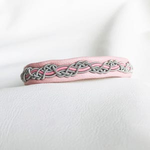 Handmade Sami Bracelet "freja", Reindeer Leather Traditional Cuff ...