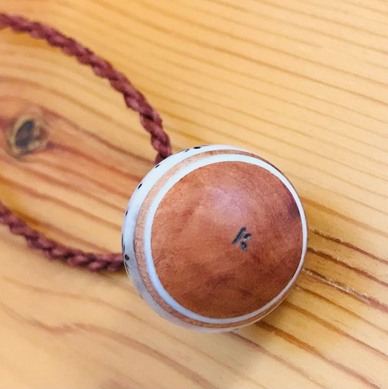 Lapland Sami Handmade Reindeer Antler Ball Pendant Necklace, Sallow ...