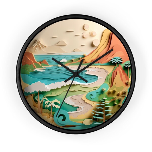 Beach Clock - Etsy