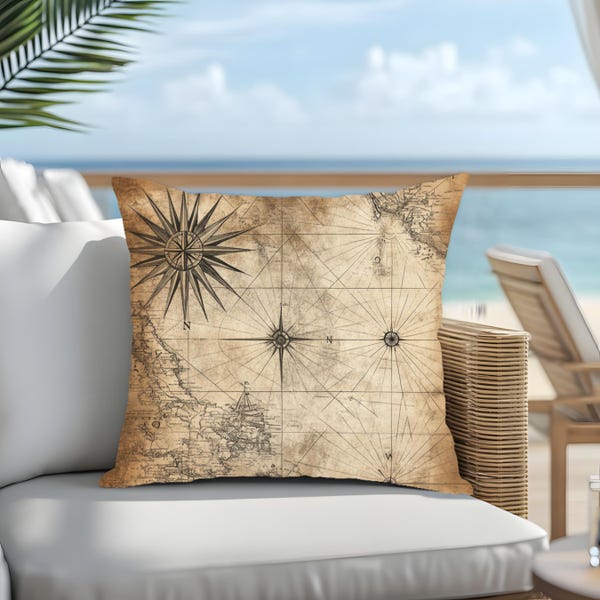 World Map Pillow - Etsy