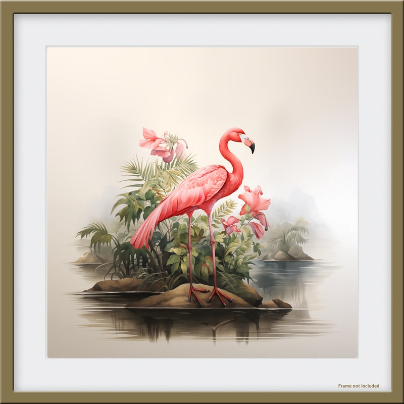 Flamingo Art - Etsy