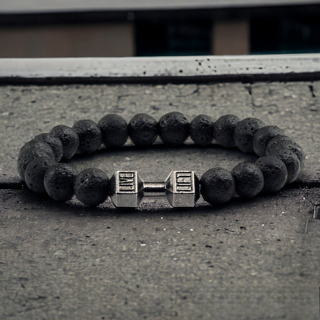 Dumbbell & Barbell Bracelet Set Elevate Your Style With Fitness ...