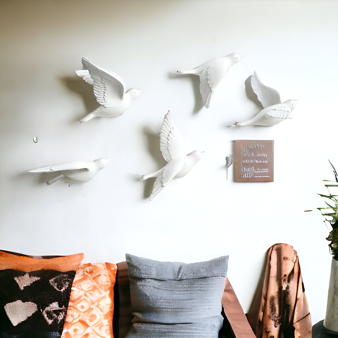 Bird Wall Decor 3d / Bed Room / Bird Decor / Bird Wall Decor / Handmade ...