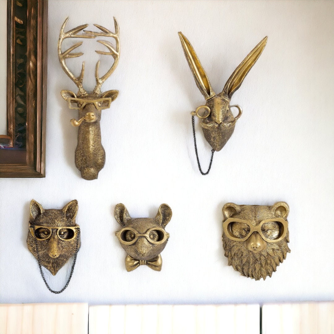 Bronze Animal Figurines , Animal Resin Figurines , Bronze Deer Head ...