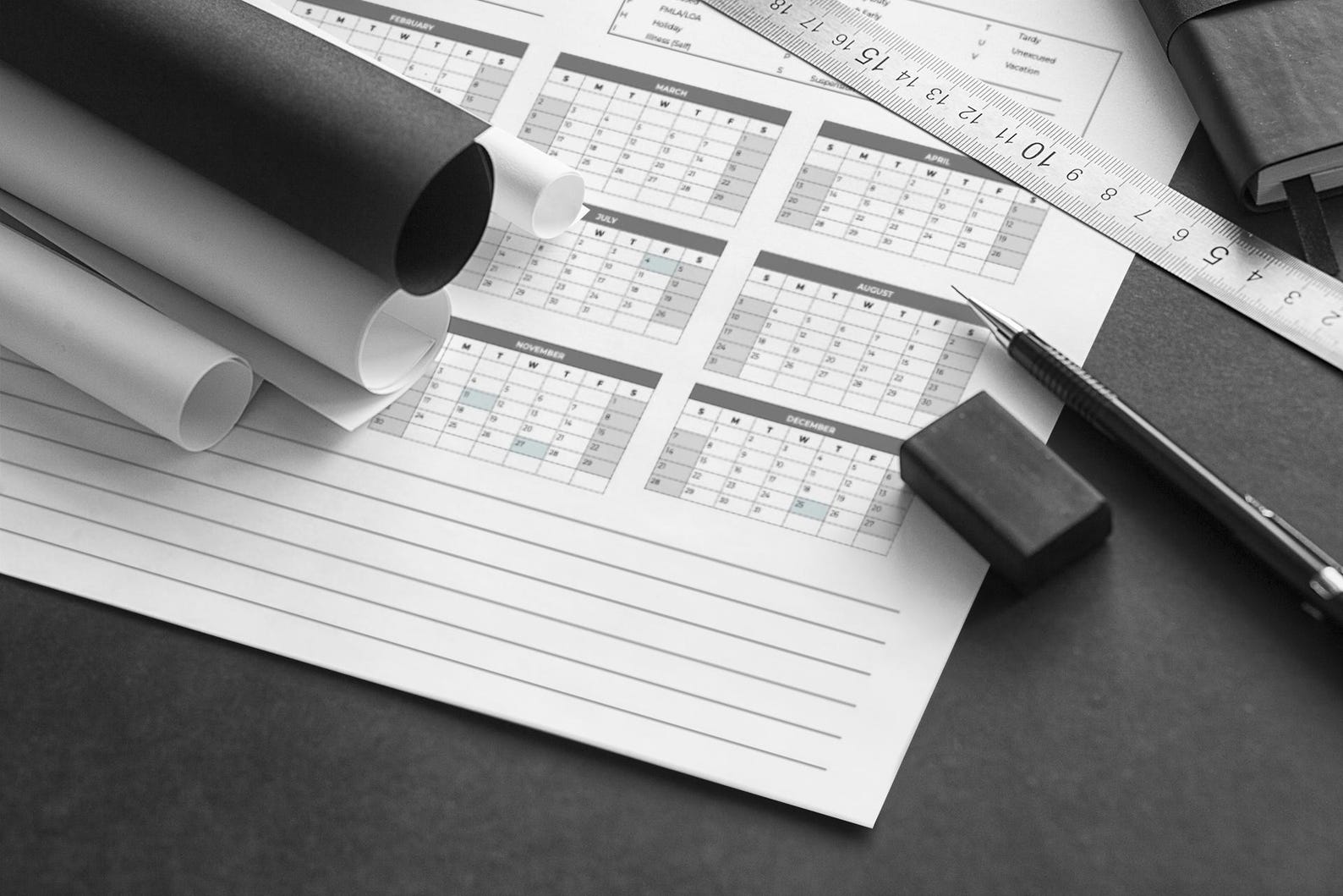 Attendance Tracker Template | Google Sheet Attendance Record | Multi ...