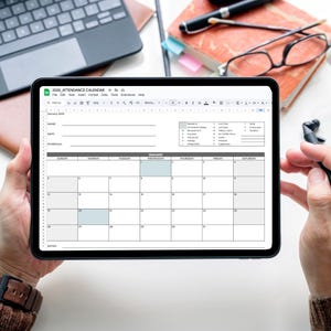 2025 Attendance Tracker Template | Google Sheet Attendance Record ...