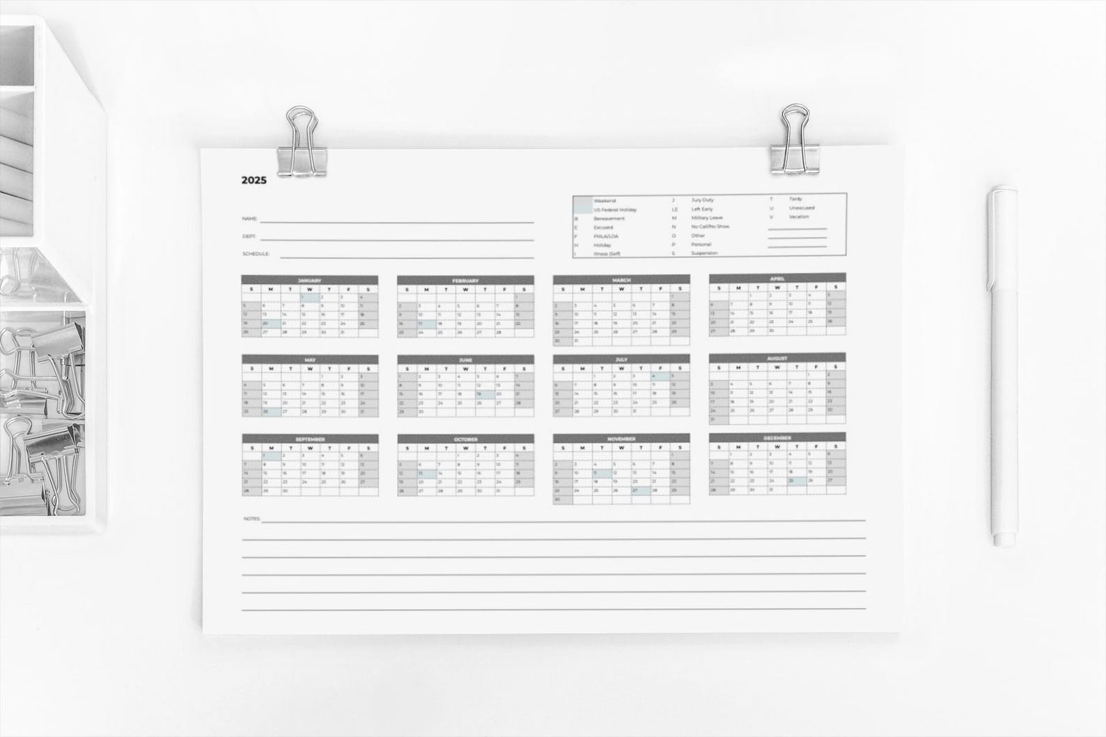 Attendance Tracker Template | Google Sheet Attendance Record | Multi ...