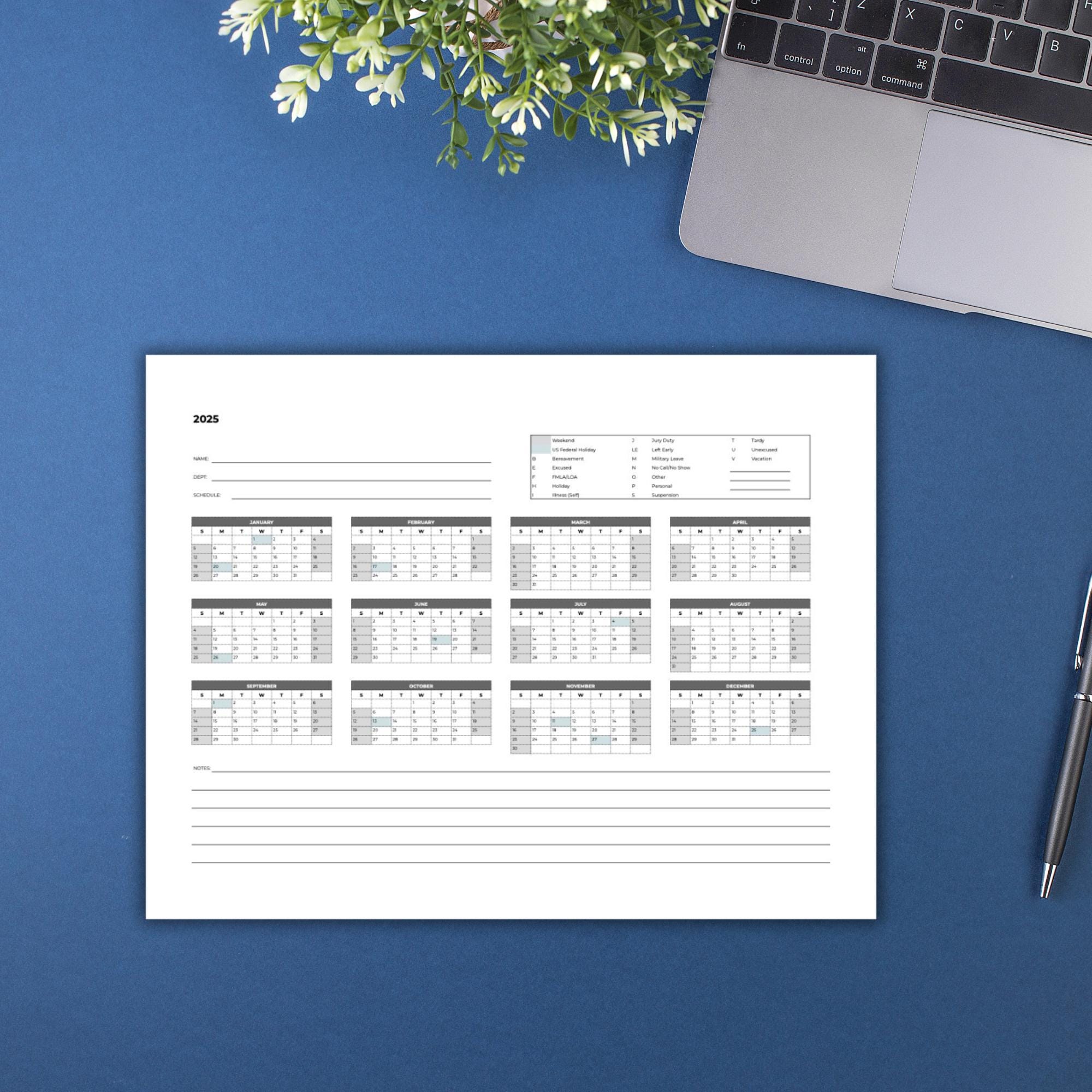 Attendance Tracker Template | Google Sheet Attendance Record | Multi ...