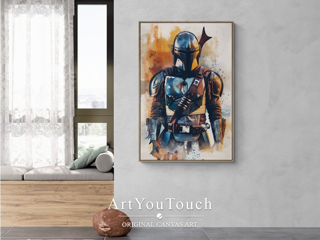 The Mandalorian Wall Art Print | Mando Star Wars Art Print | Small or ...