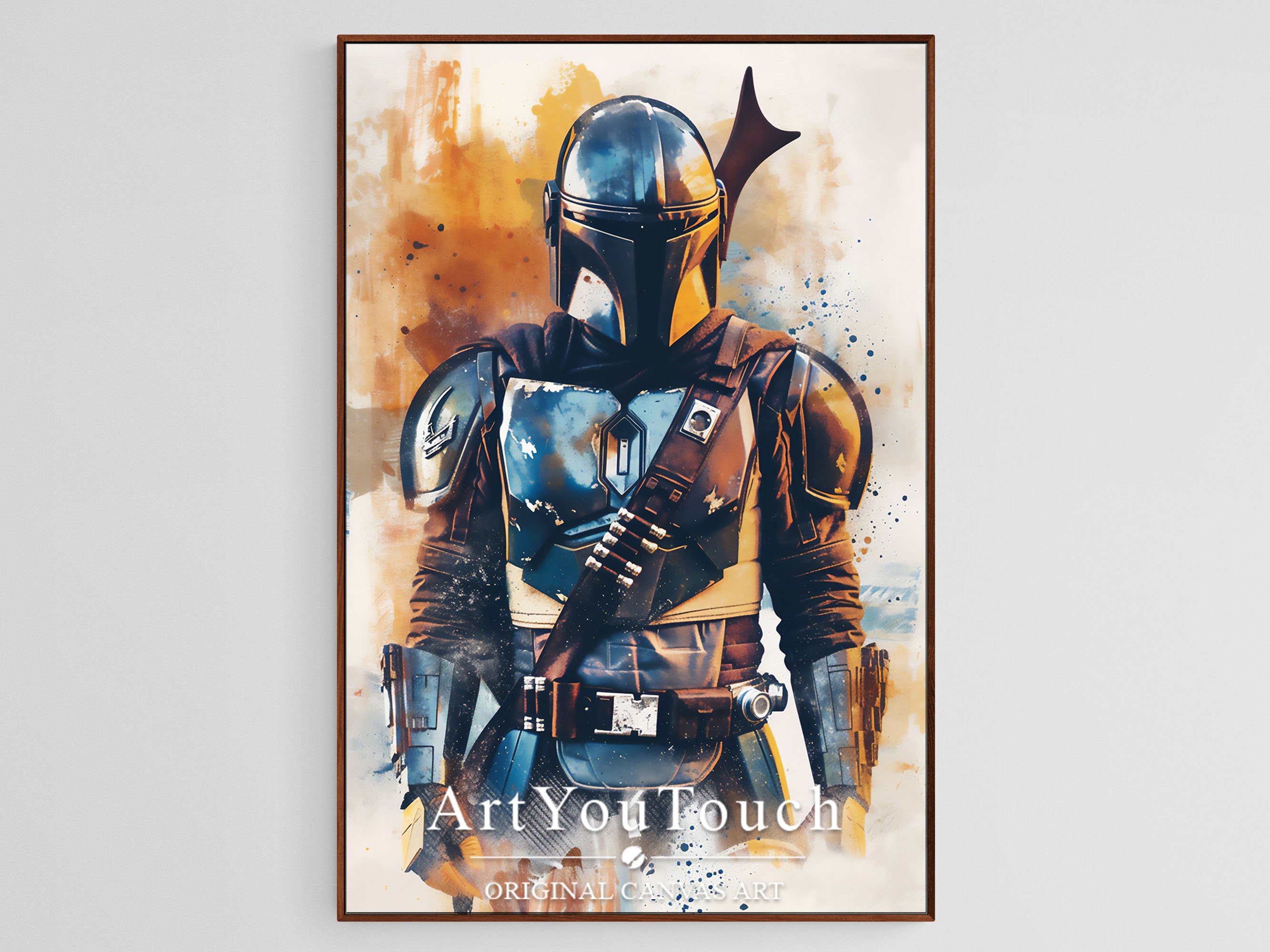 The Mandalorian Wall Art Print Mando Star Wars Art Print Small or Large ...