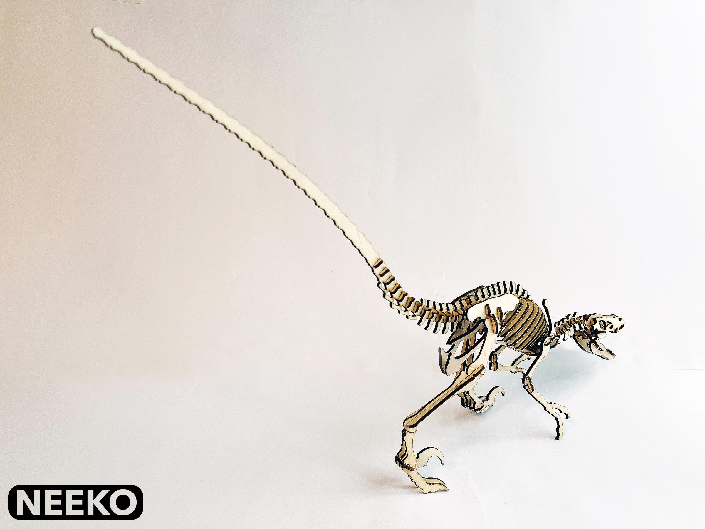 Velociraptor Skeleton .dxf Digital File Template for Laser Cutting - Etsy