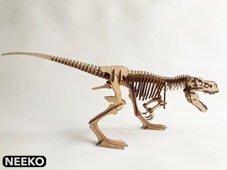 Tyrannosaurus skeleton .dxf digital file template for laser cutting ...
