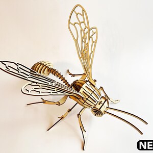 Mud Wasp .dxf Digital File Template for Laser Cutting. - Etsy