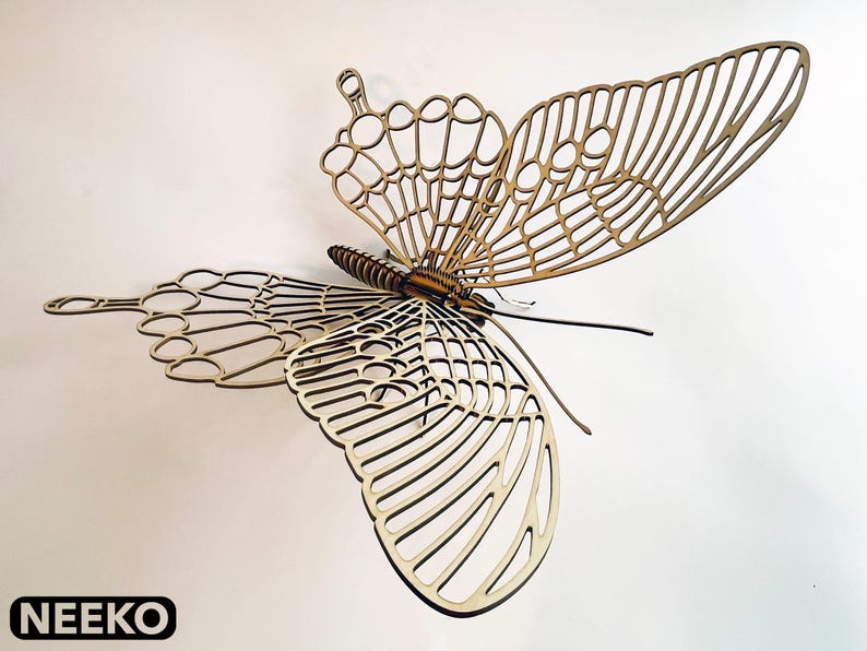 Butterfly .dxf Digital File Template for Laser Cutting. - Etsy