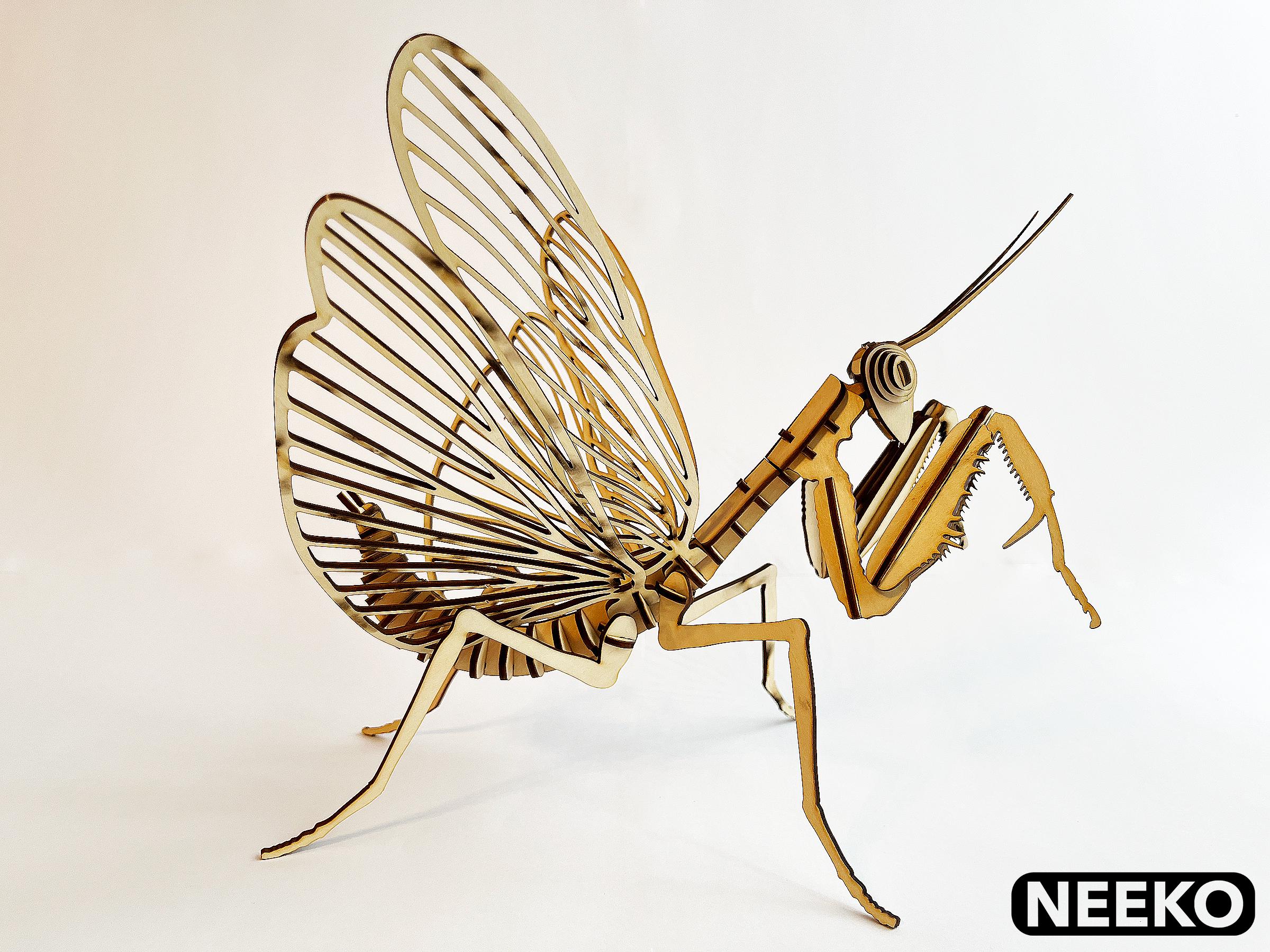 Praying Mantis .dxf Digital File Template for Laser Cutting. - Etsy