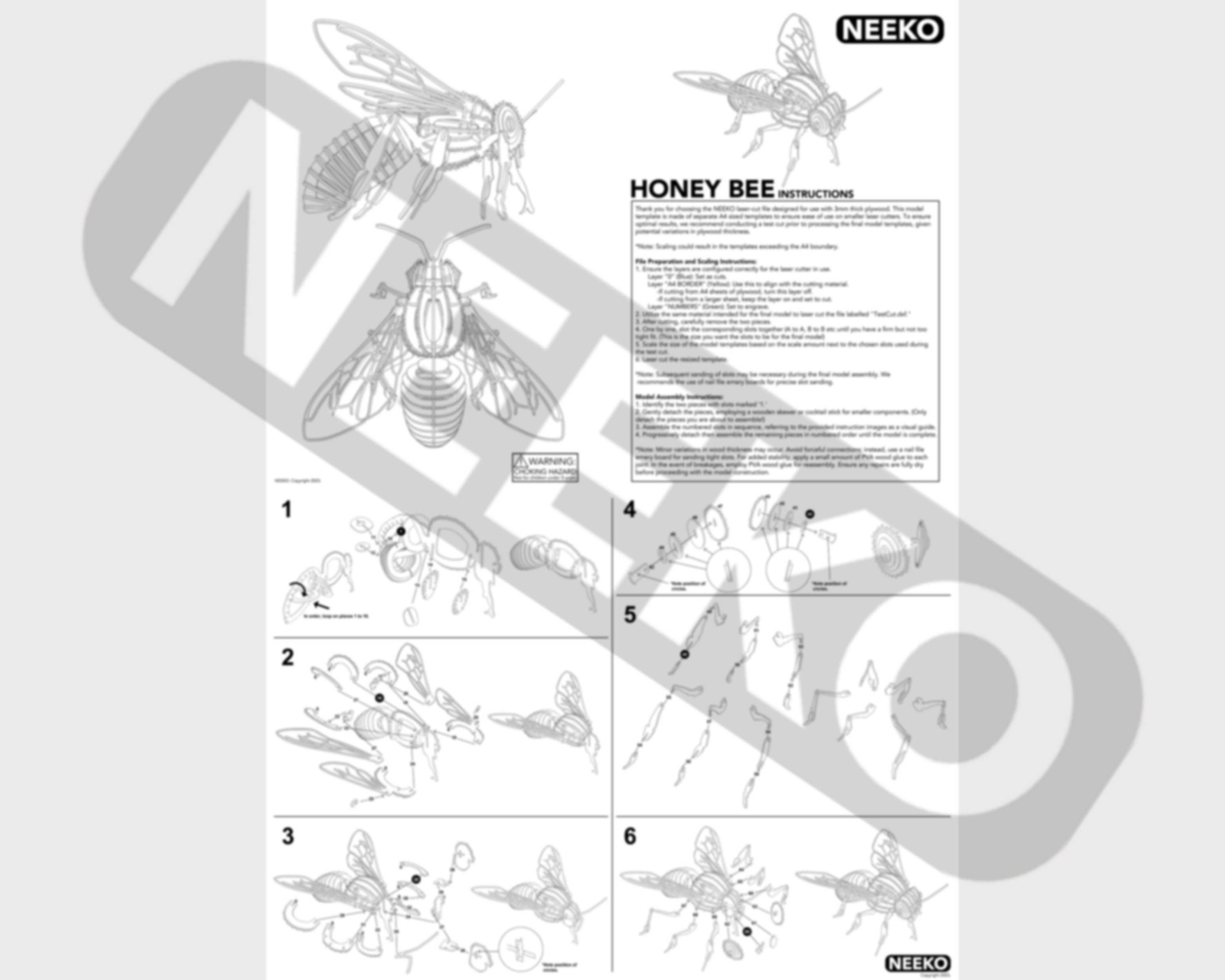 Honey Bee .dxf Digital File Template for Laser Cutting. - Etsy