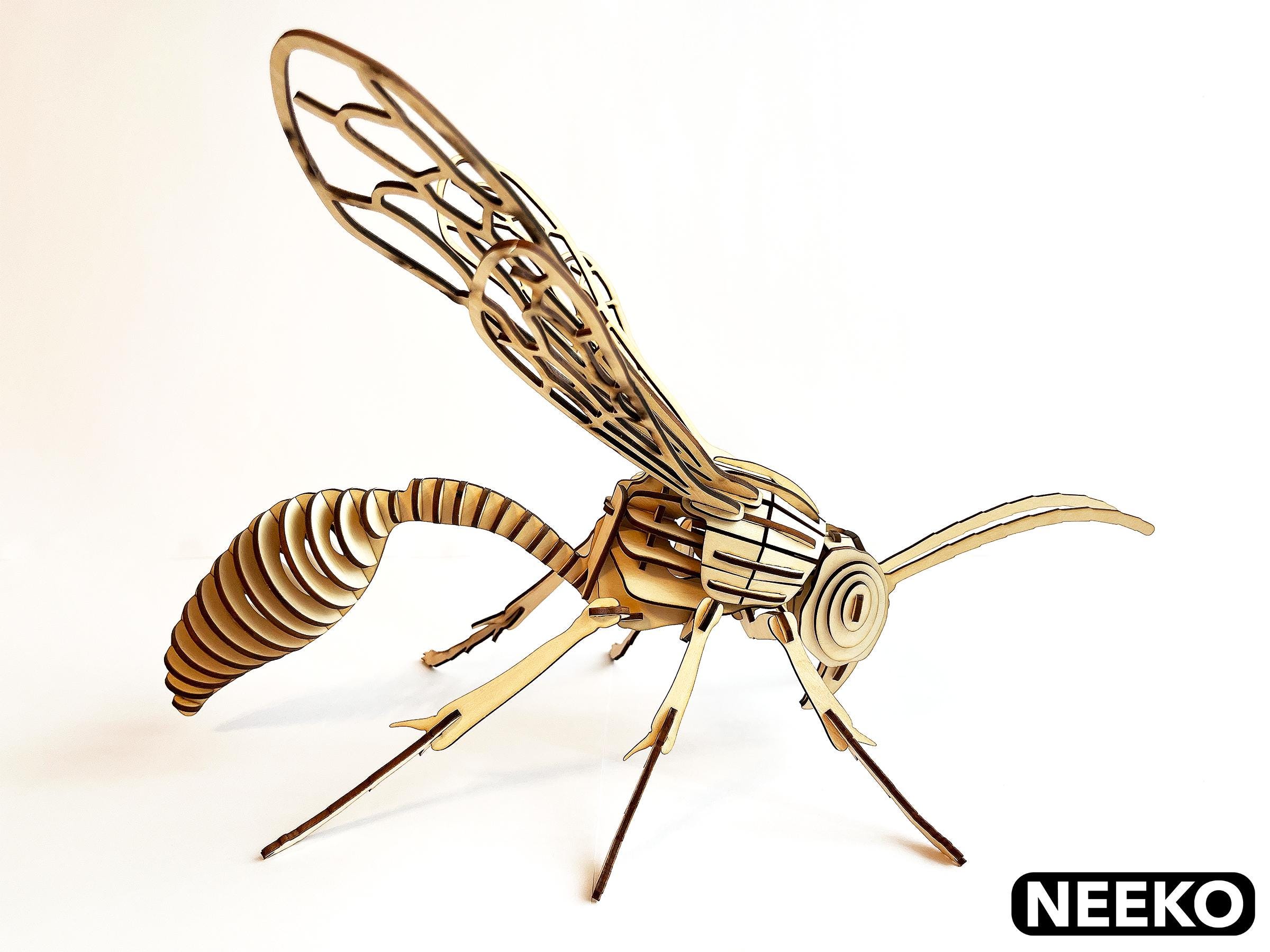 Mud Wasp .dxf Digital File Template for Laser Cutting. - Etsy