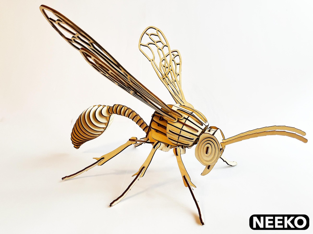 Mud Wasp .dxf Digital File Template for Laser Cutting. - Etsy