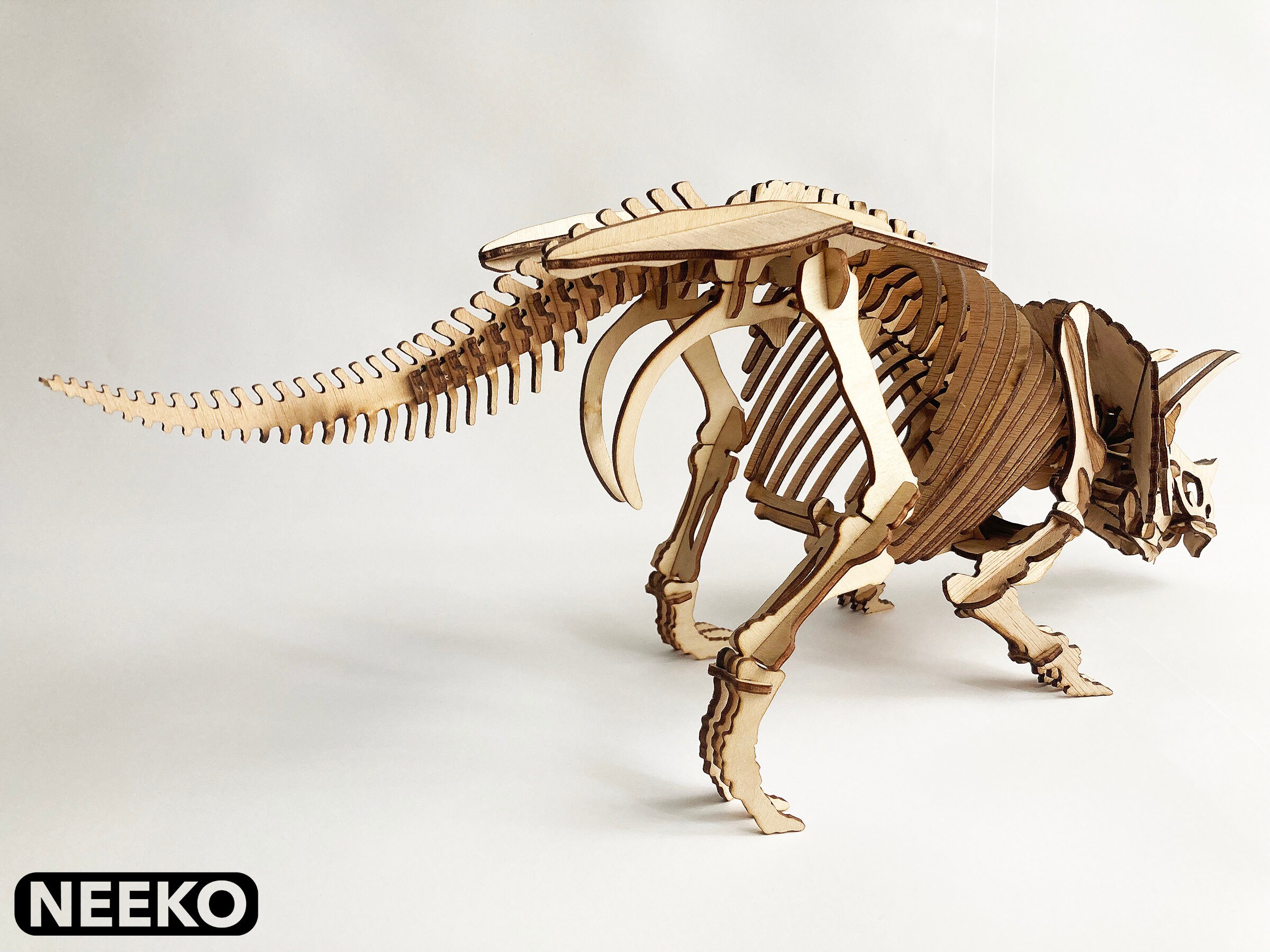 Triceratops Skeleton .dxf Digital File Template for Laser Cutting. - Etsy