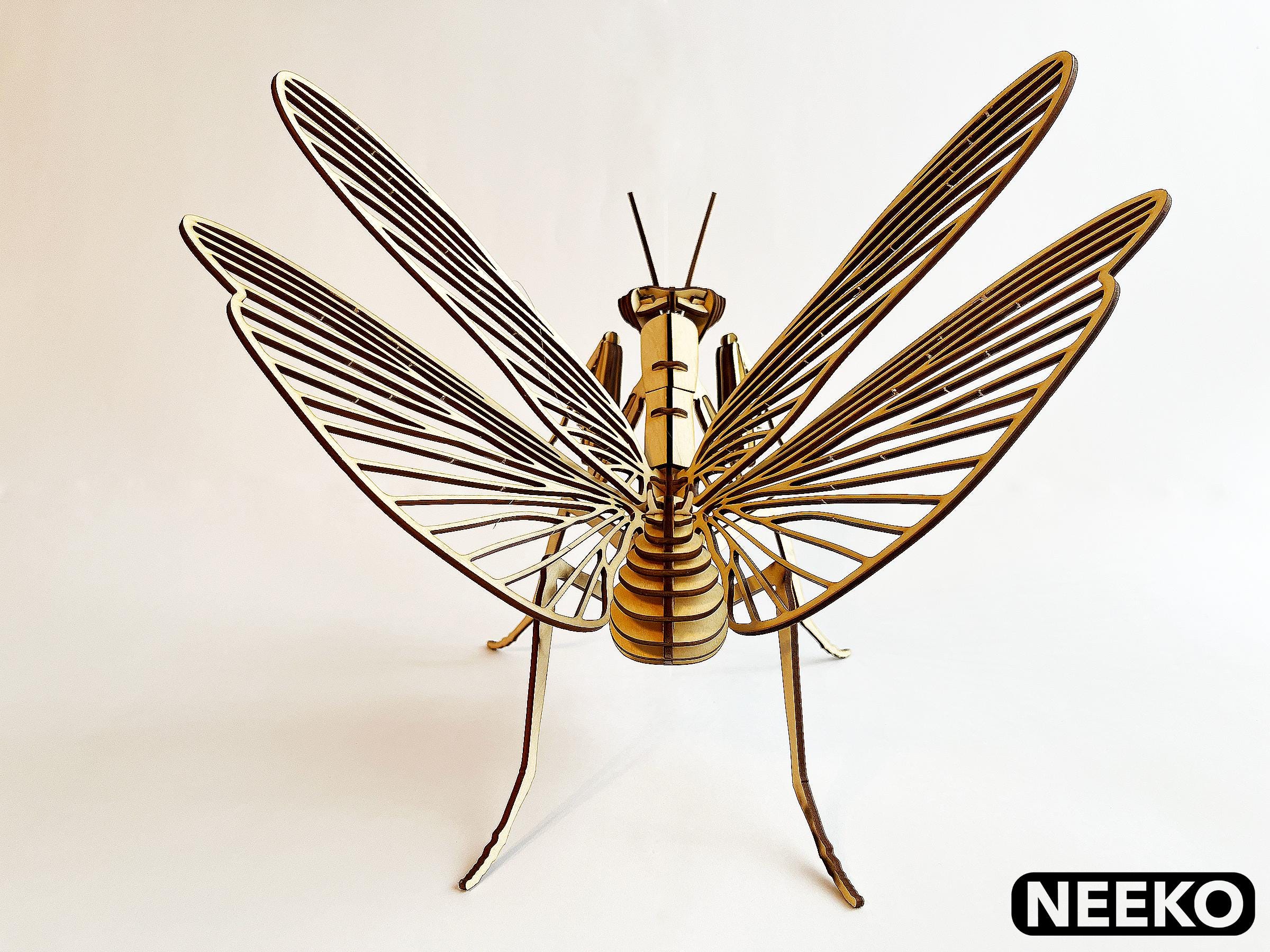 Praying Mantis .dxf Digital File Template for Laser Cutting. - Etsy