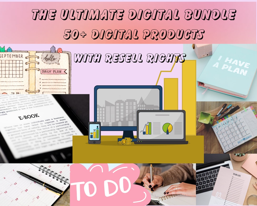 Digital Product Bundle, Ultimate Digital Product Bundle, Passive Income, Done for You, Ready to ...