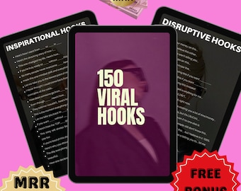 Viral Hooks for Instagram Reels With Resell Rights MRR and PLR - Etsy