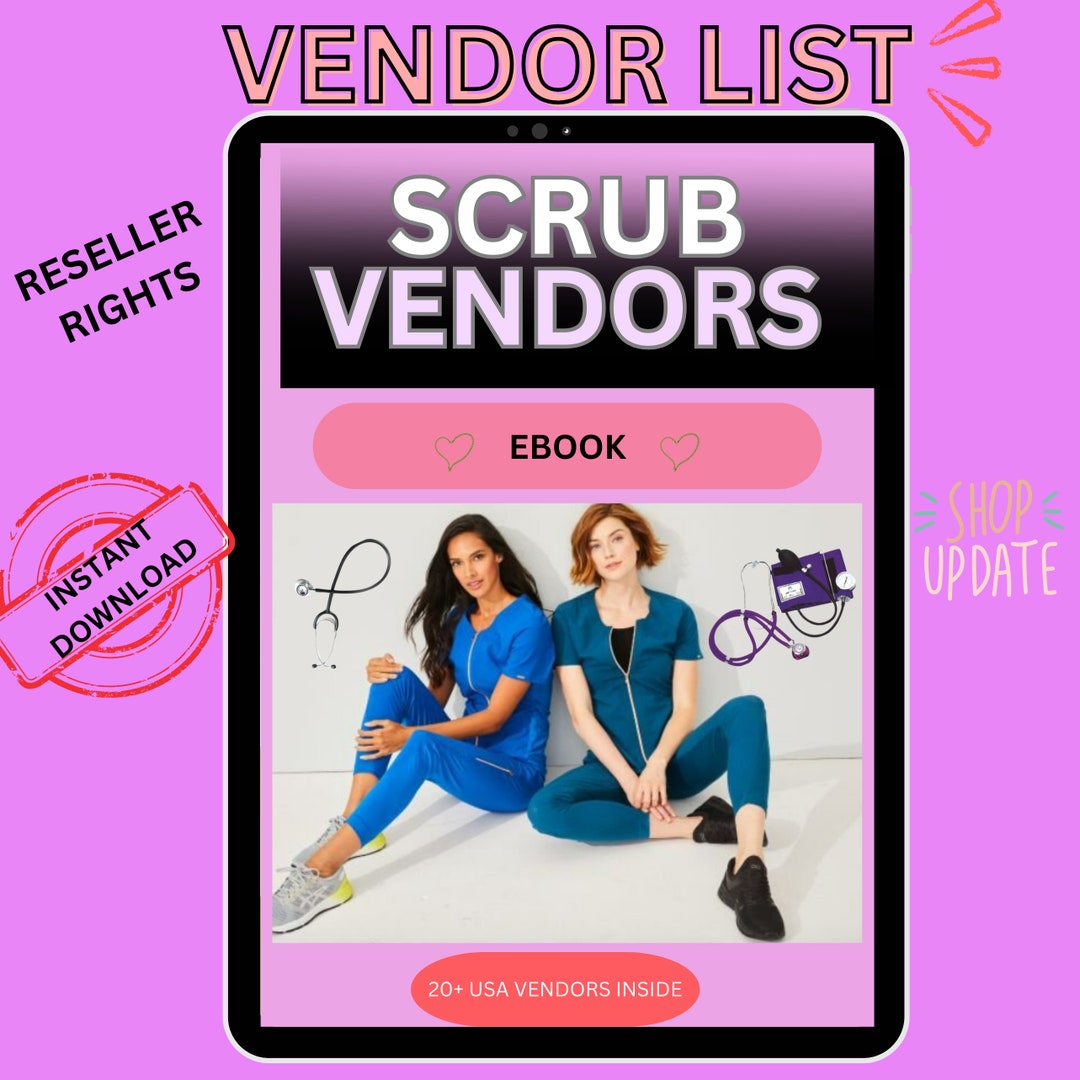 Scrub Vendor List, Verified Vendor List, Nurse Scrubs, Ultimate Scrub Vendor List, Medical Scrub ...