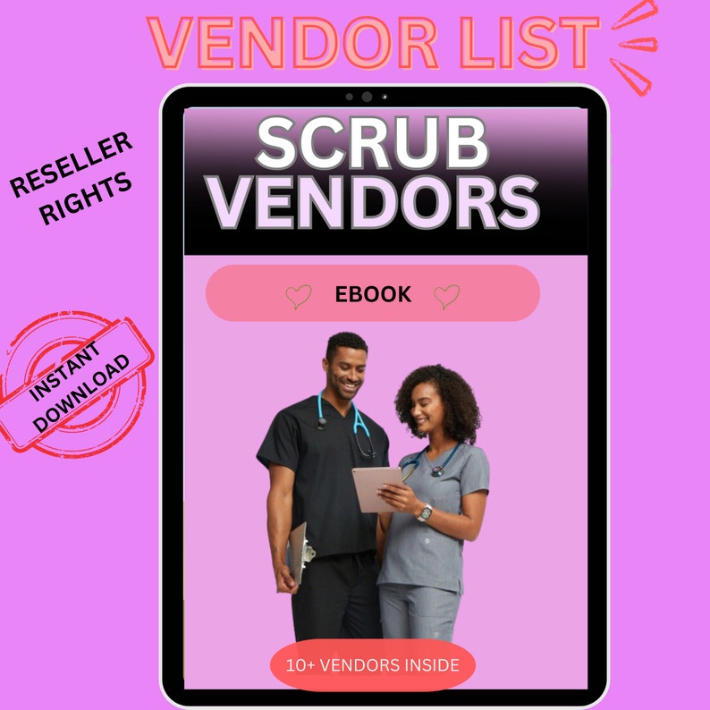 Scrub Vendor List, Verified Vendor List, Nurse Scrubs, Ultimate Scrub Vendor List, Medical Scrub ...
