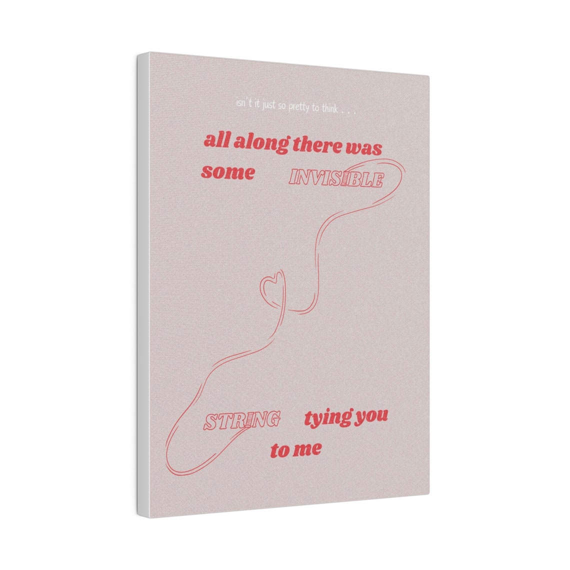 INVISIBLE STRING Taylor Swift Canvas Wall Art - Etsy