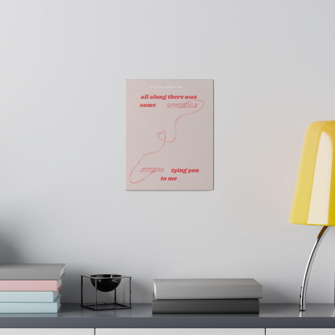 INVISIBLE STRING Taylor Swift Canvas Wall Art - Etsy
