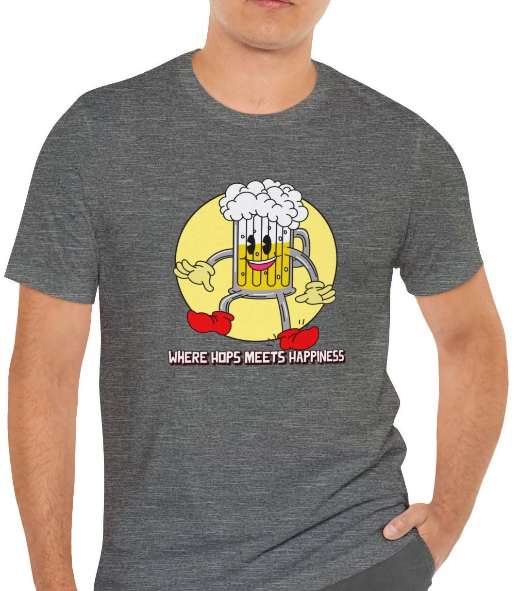 Where Hops Meets Happiness Shirt, Beer Shirt IPA, IPA Shirt, IPA, Ipa ...